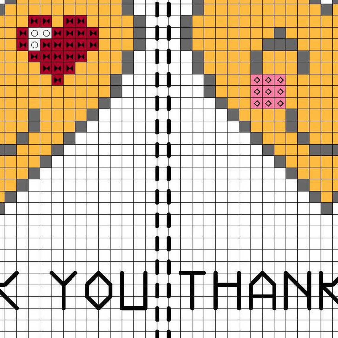 PATTERN : Heart Cross Stitch Emoji Cross Stitch Pattern - Etsy