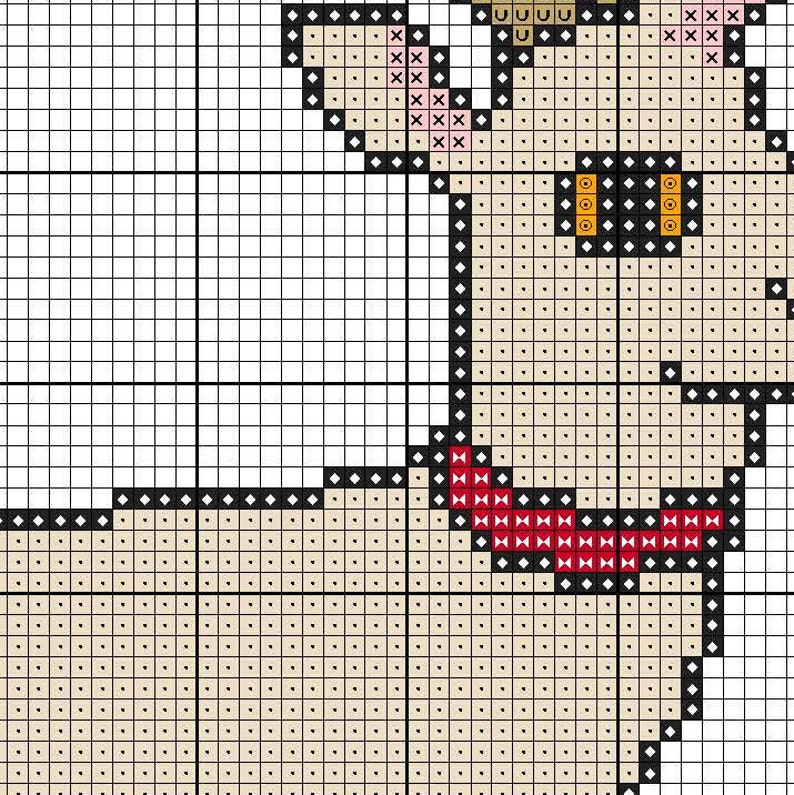 PATTERN : Animal Cross Stitch Pattern Goat Modern Cross - Etsy