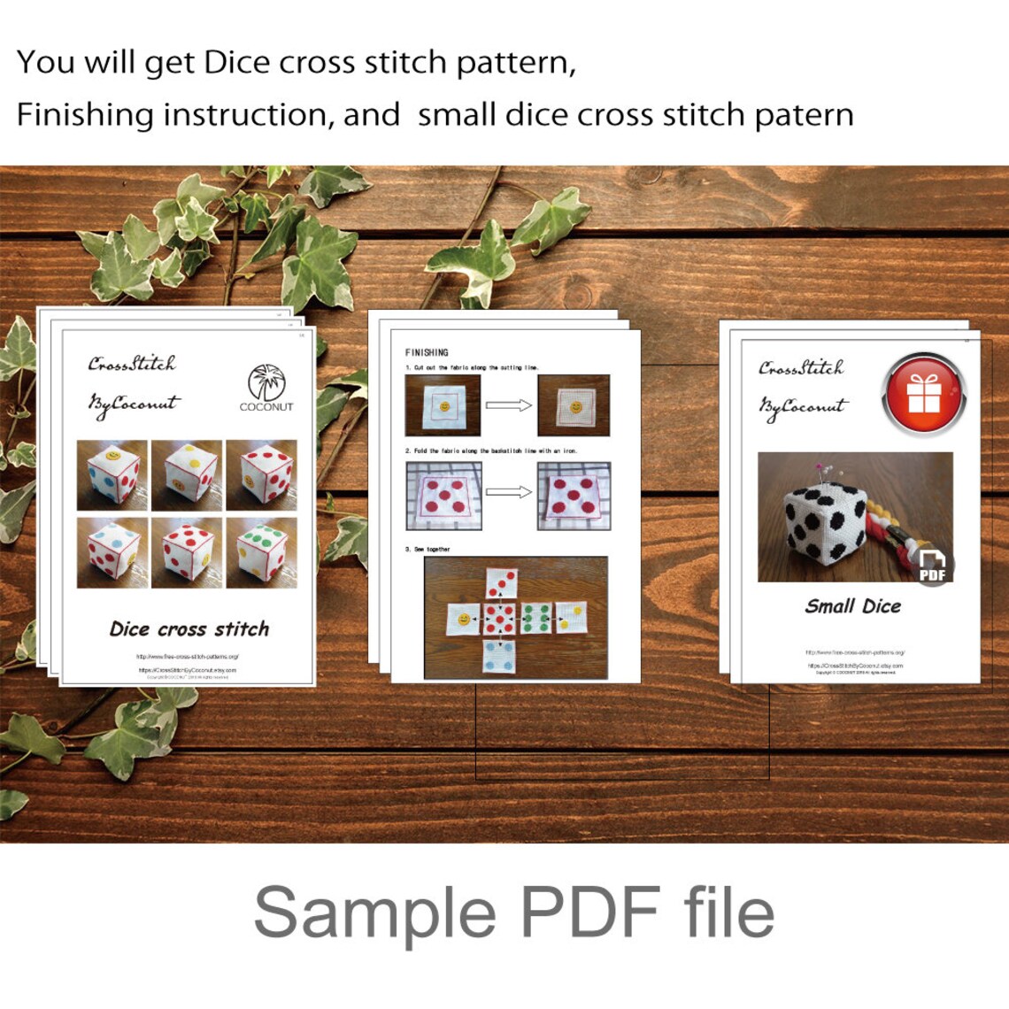 PATTERN : Cross Stitch Dice Cross Stitch Toy Handmade Dice - Etsy