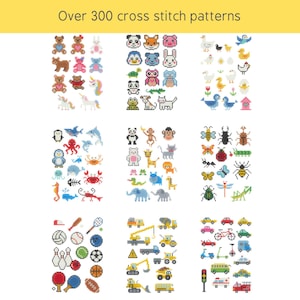 300 Tiny Cross Stitch Patterns: Baby & Kids 2-inch Designs (PDF ...