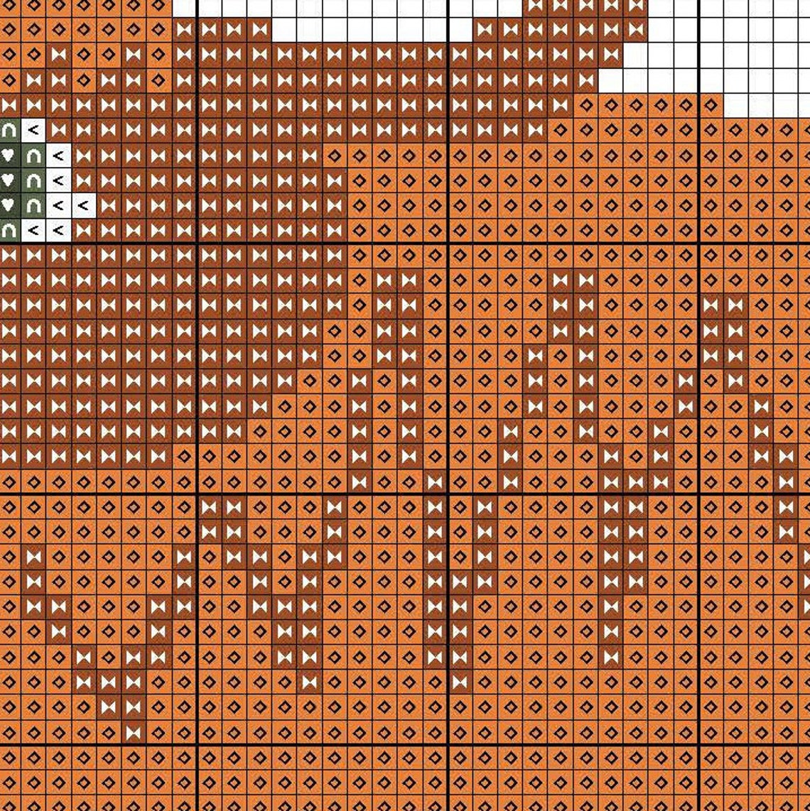 Yak Cross Stitch Pattern: Modern Animal Design, 5 Inch Size (PDF ...