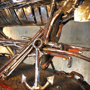 Rustic Metal Ship "iron Ship" - Etsy