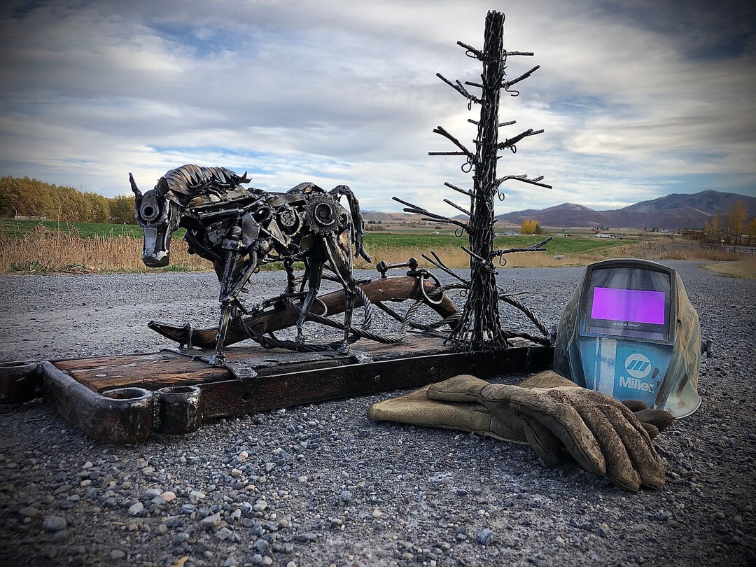 Lone Stand, Metal Horse, Metal Mustang - Etsy