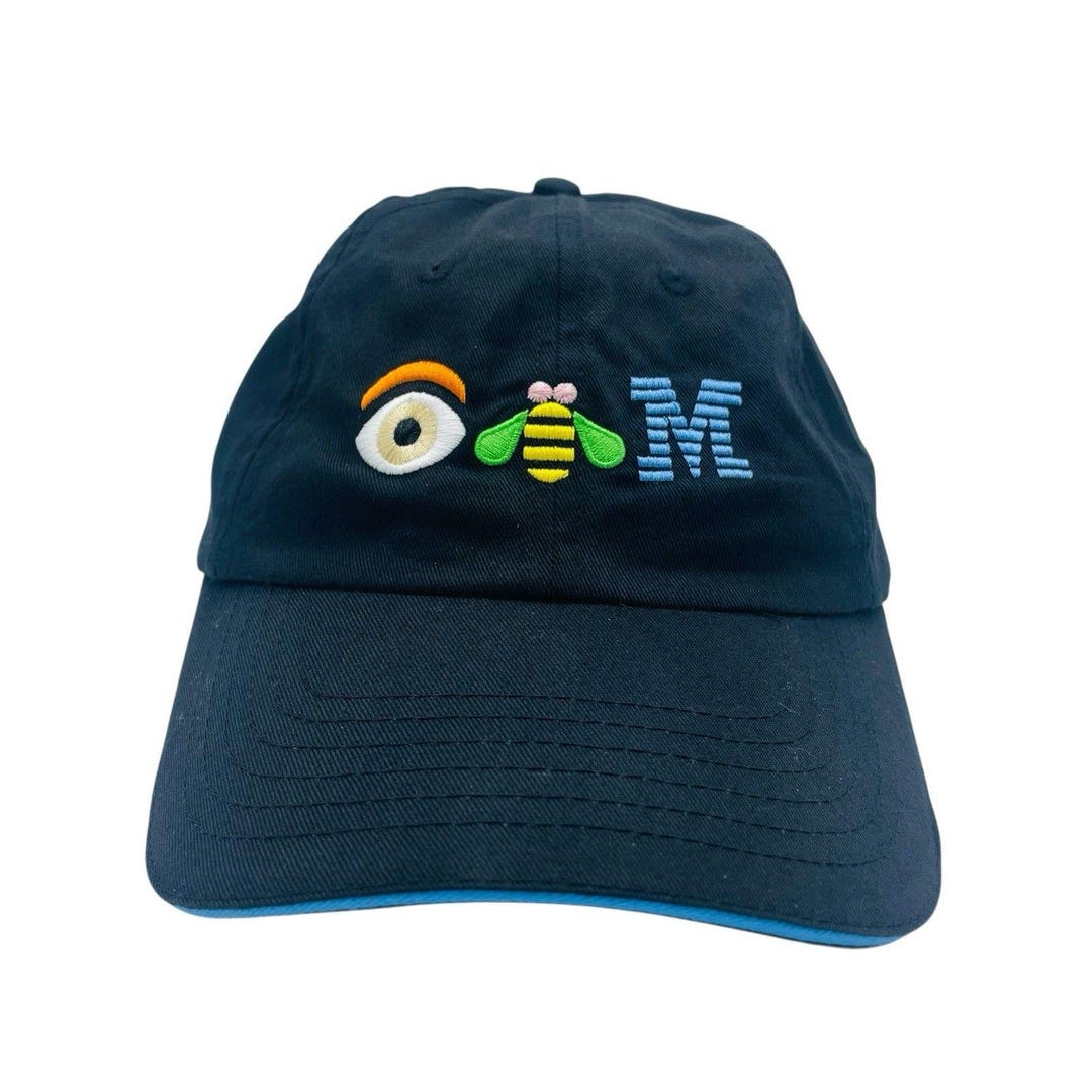IBM K Products Hat Eye Bee M Vintage Style Baseball Cap Computer Tech ...