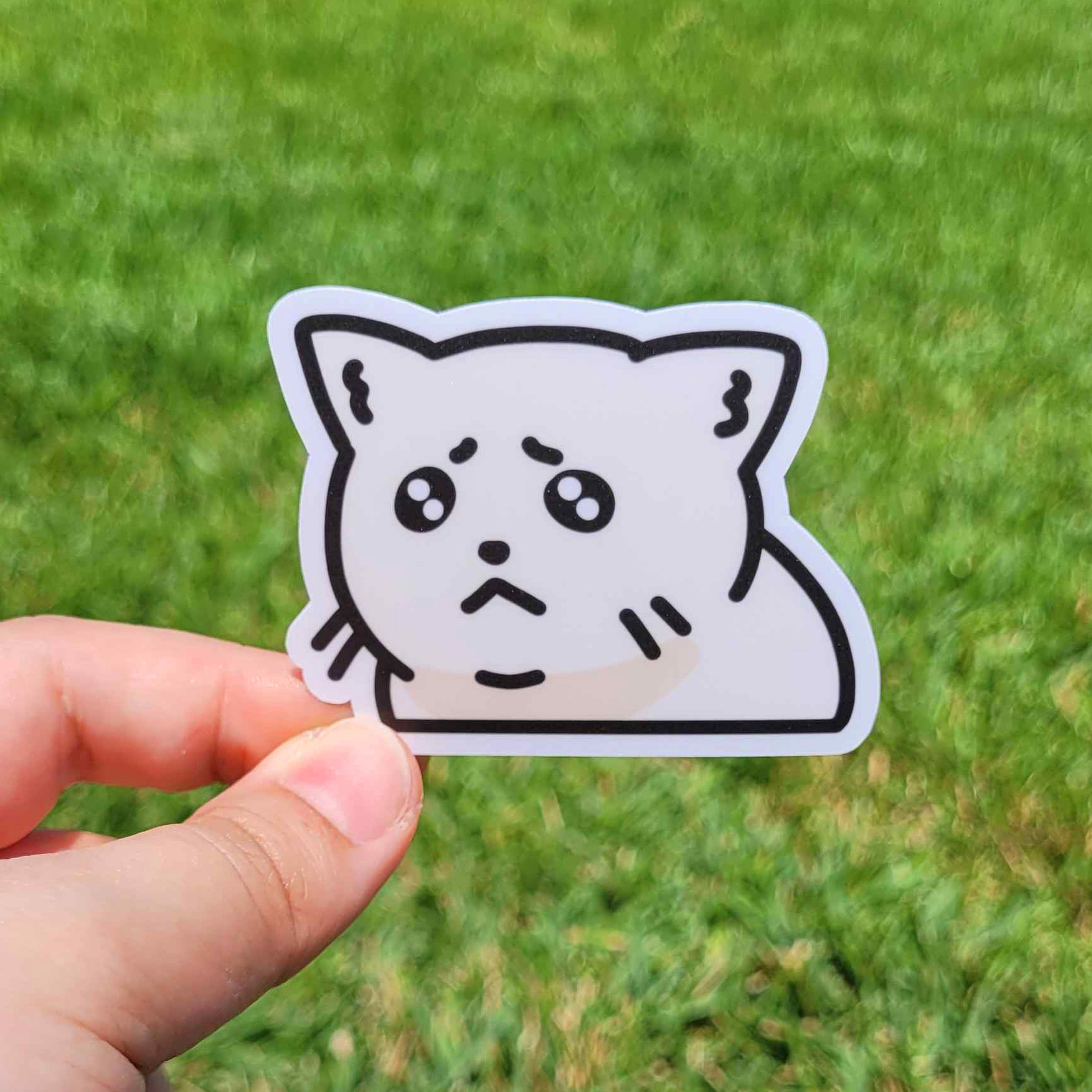 Cat Meme Stickers, Huh Cat Decal, Funny Meme Cat Sticker Combo, Yamero ...