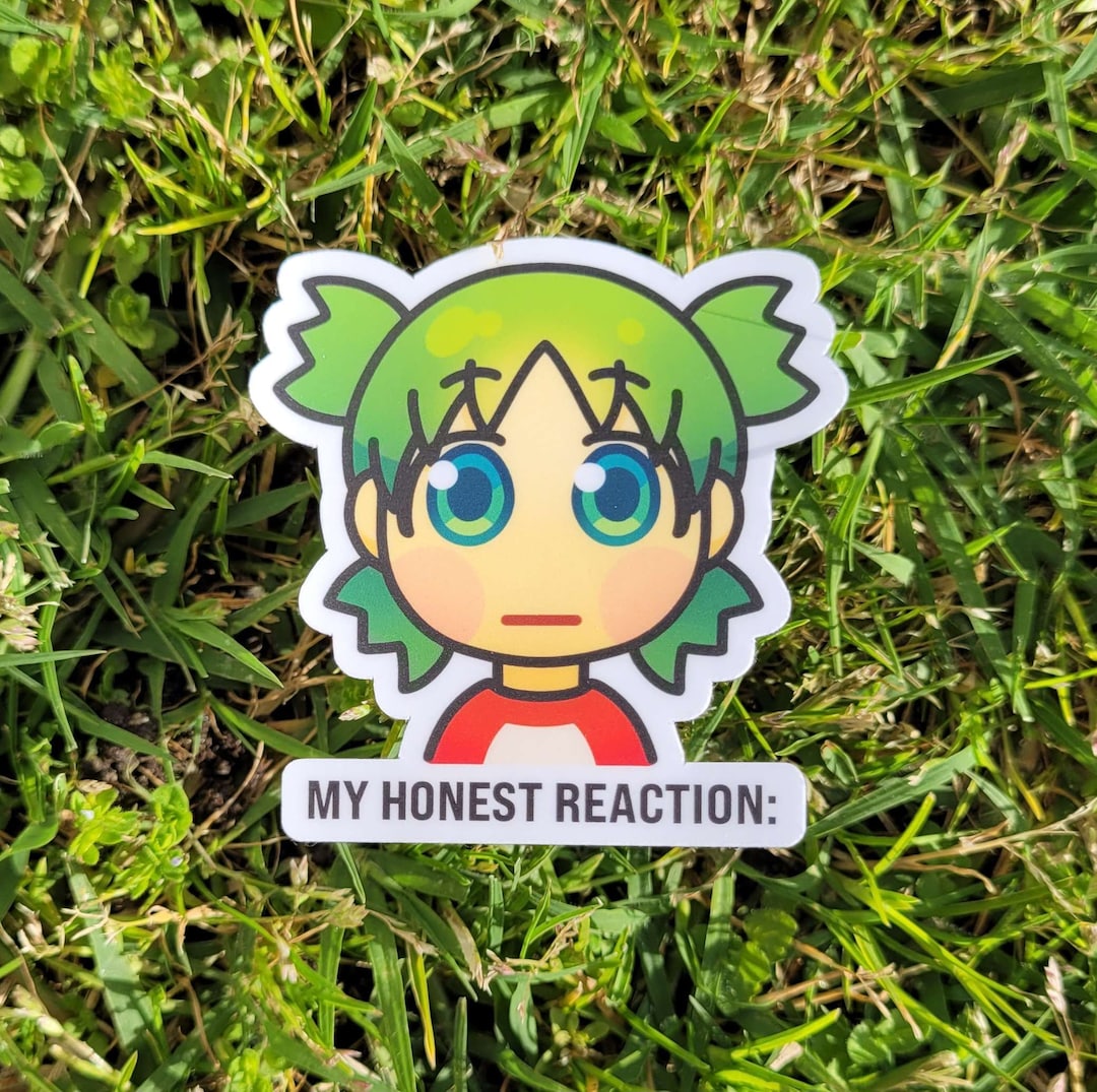 My Honest Reaction Yotsuba Sticker, Manga Sticker, Funny Anime Meme ...