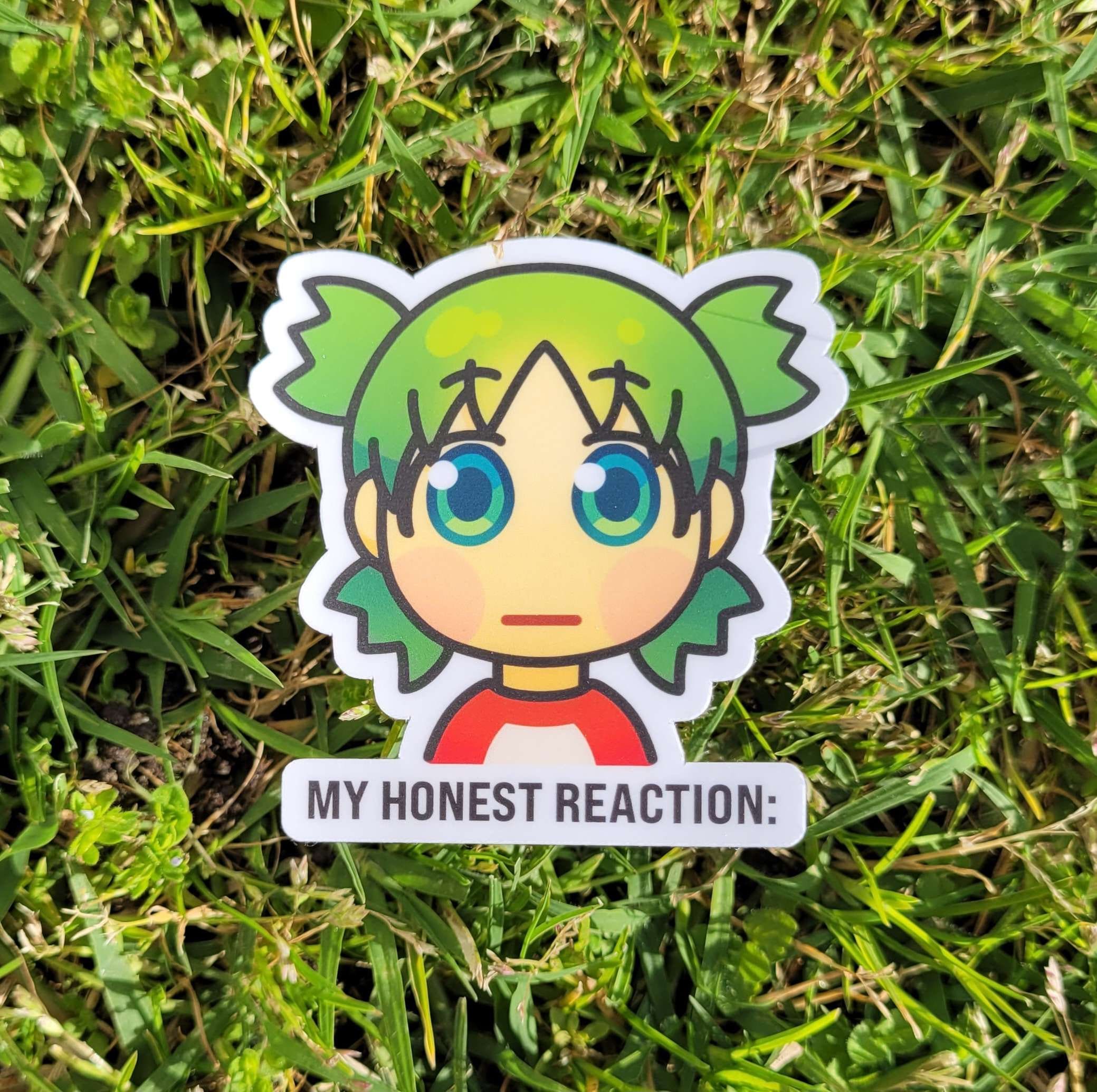 My Honest Reaction Yotsuba Sticker, Manga Sticker, Funny Anime Meme ...