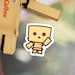 Cute Danboard Sticker Set, No Thoughts Head Empty, Danbo Sticker, Smol ...