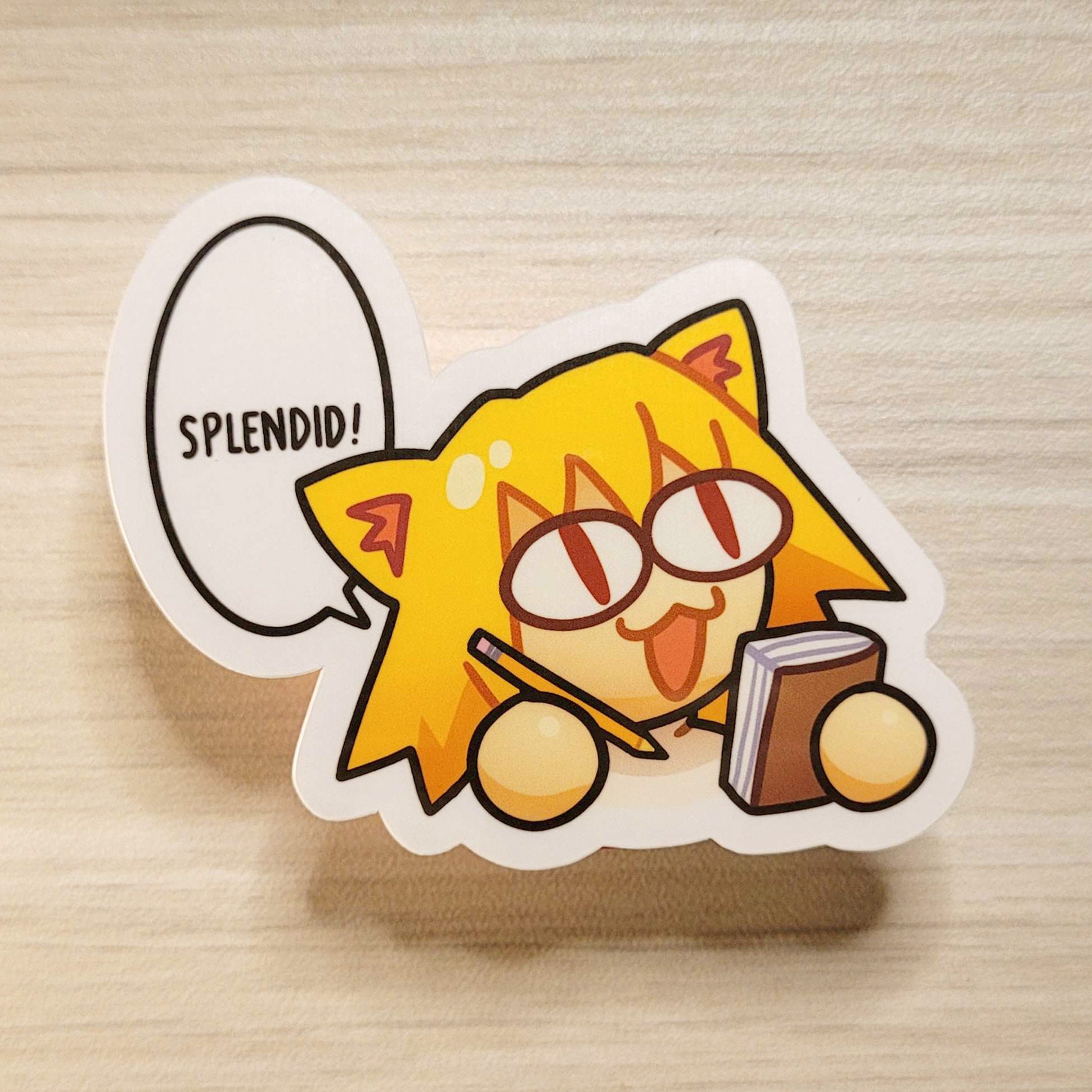 Splendid Neco Arc Sticker, Neco Arc Decal, Funny Anime Meme, Cat ...