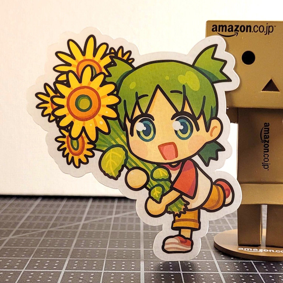 Sunflower Bouquet Yotsuba Sticker, Manga Sticker, Yotsubato Decal, Cute ...