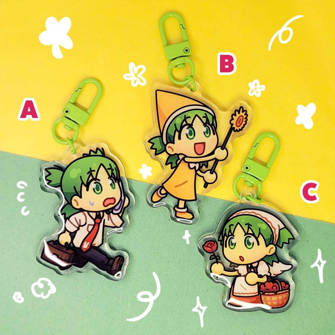 Yotsuba Acrylic Keychain: Anime Clover Girl Charm - Etsy