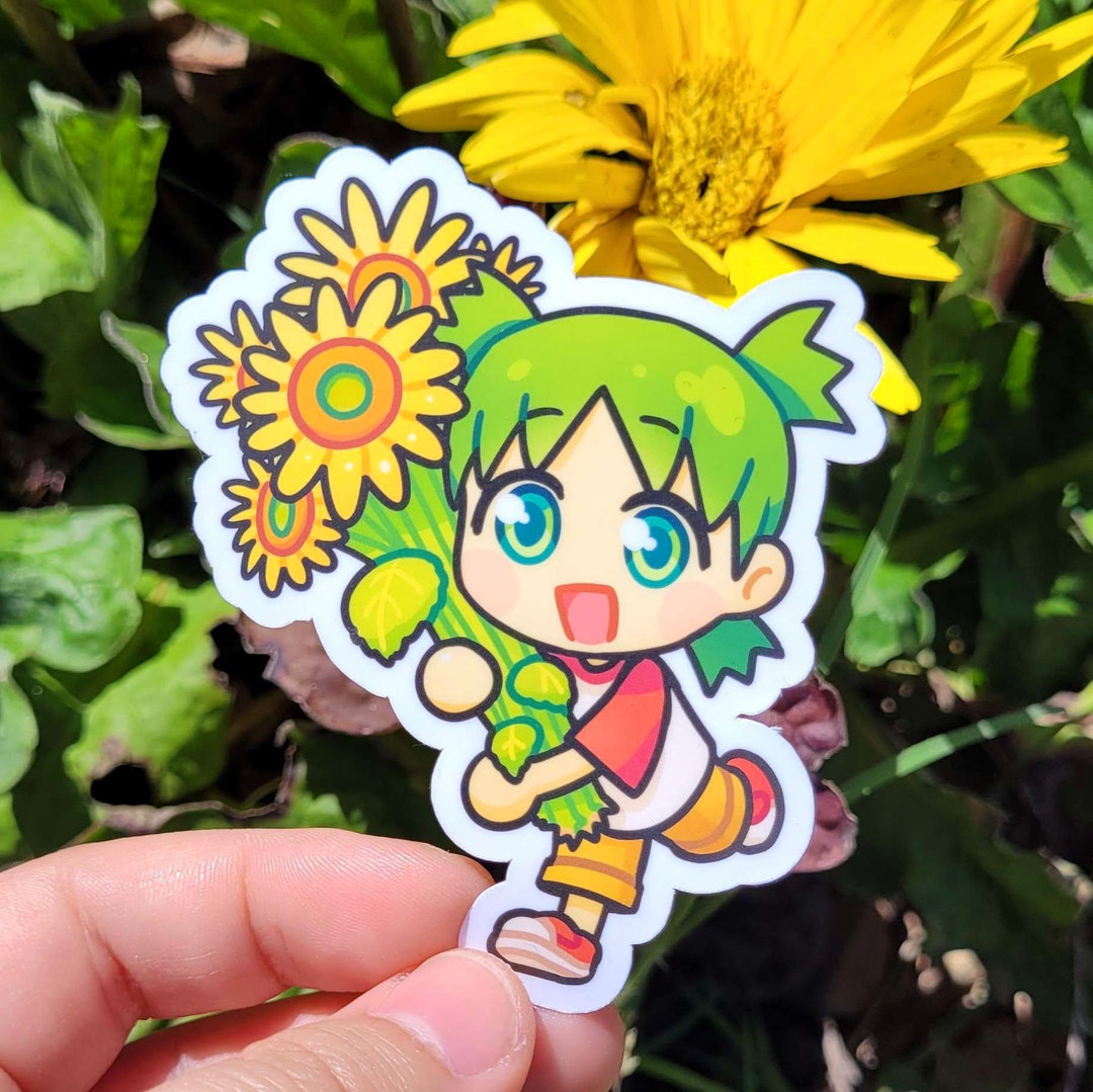 Sunflower Bouquet Yotsuba Sticker, Manga Sticker, Yotsubato Decal, Cute ...