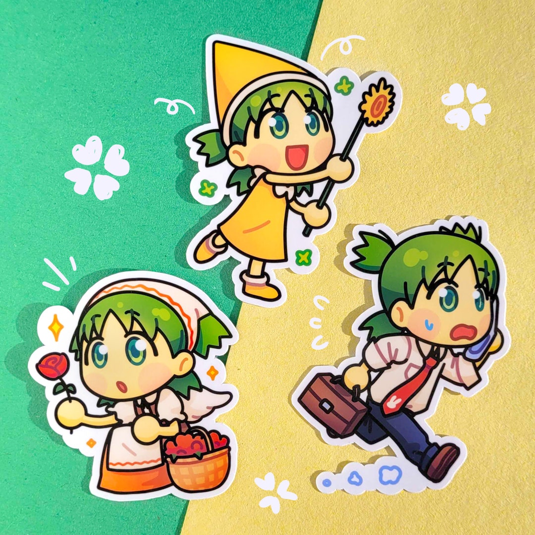 Cute Yotsuba Stickers, Flower Cupid Yotsuba Decal, Office Worker ...