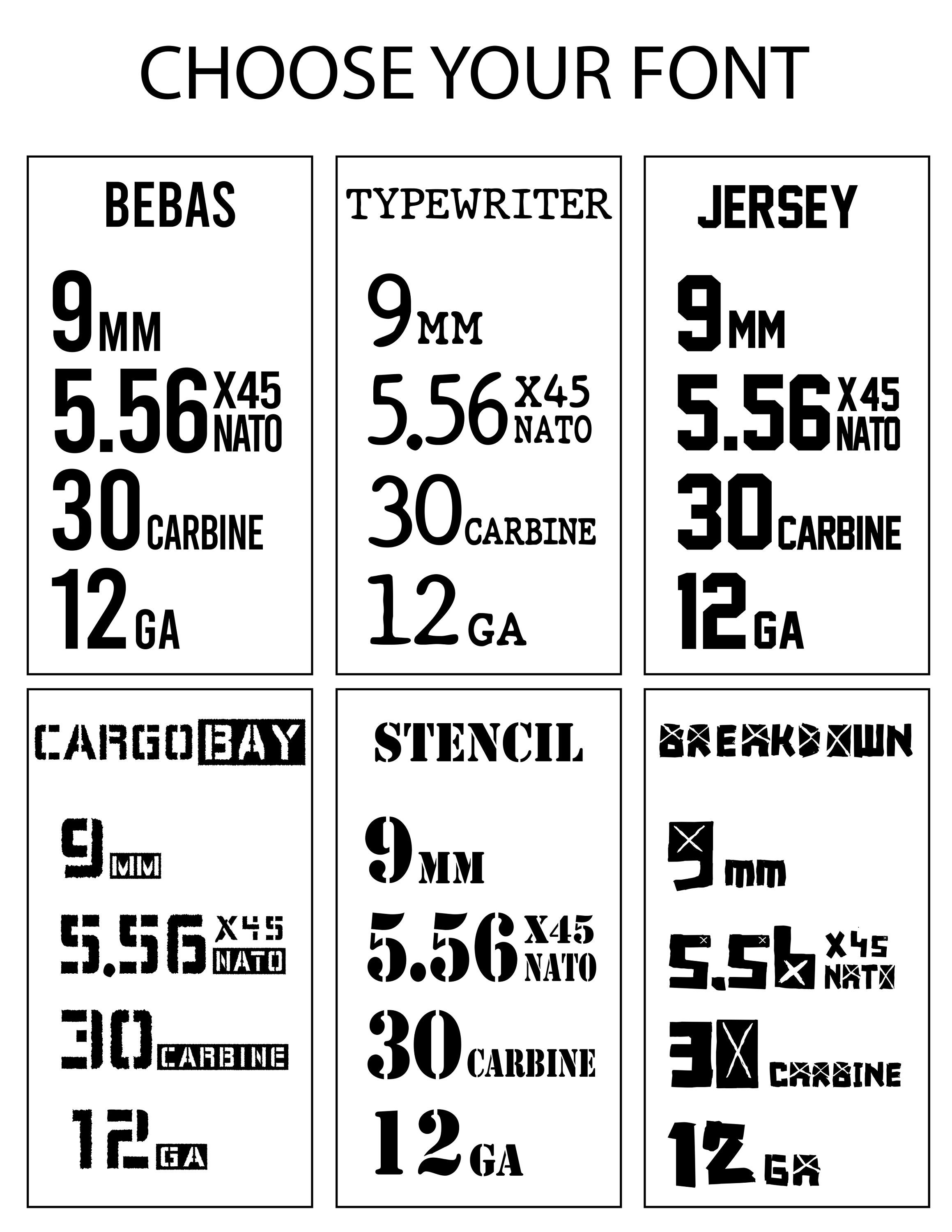 Ammo Can Decals - Revolver Pack - Etsy