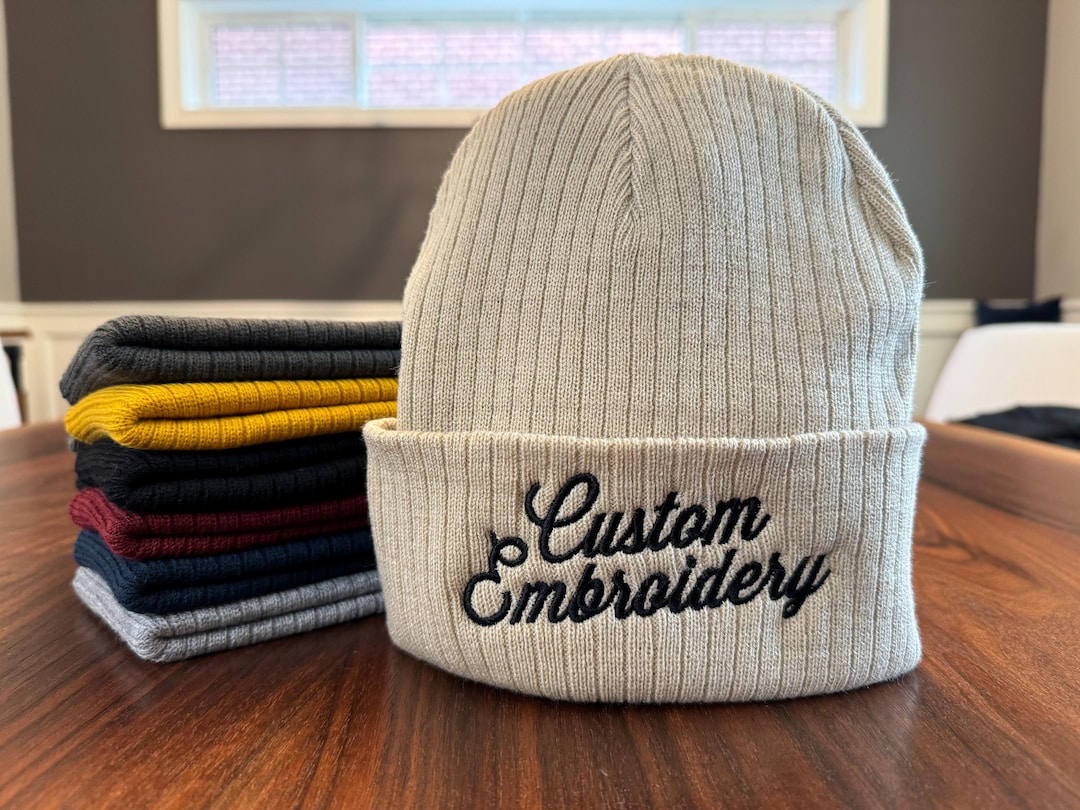 Custom Embroidered Beanie - Etsy