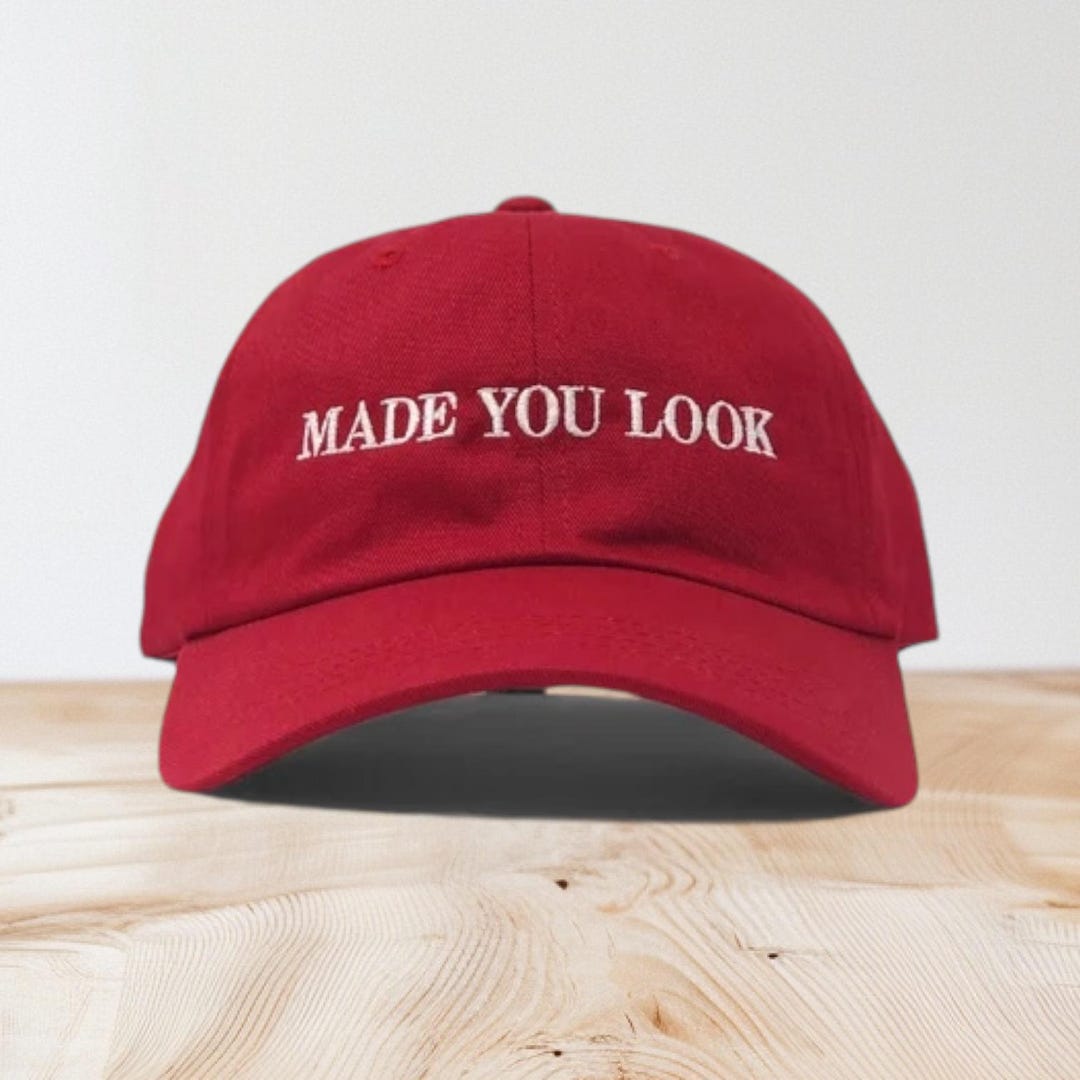 Made You Look / Cotton Twill Hat - Etsy
