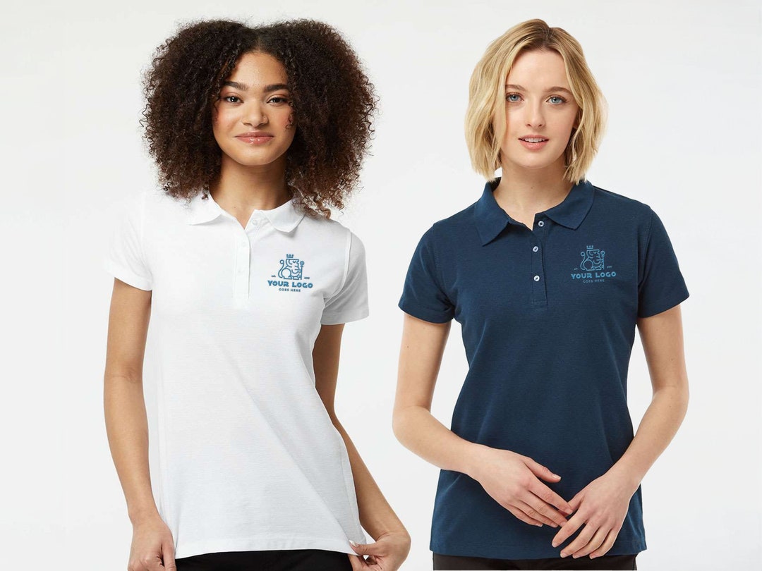 Custom Ladies Logo Embroidery Polo Shirts – Personalized Polo Shirts for Women - Etsy