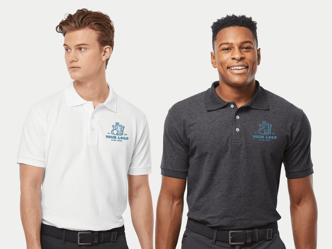 Custom Logo Polo T-shirt Personalized Polo T-shirts for Your Brand or Business - Etsy