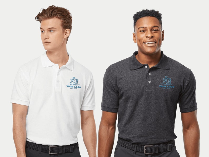 Custom Logo Polo Shirt Embroidered Company Uniform Personalized ...