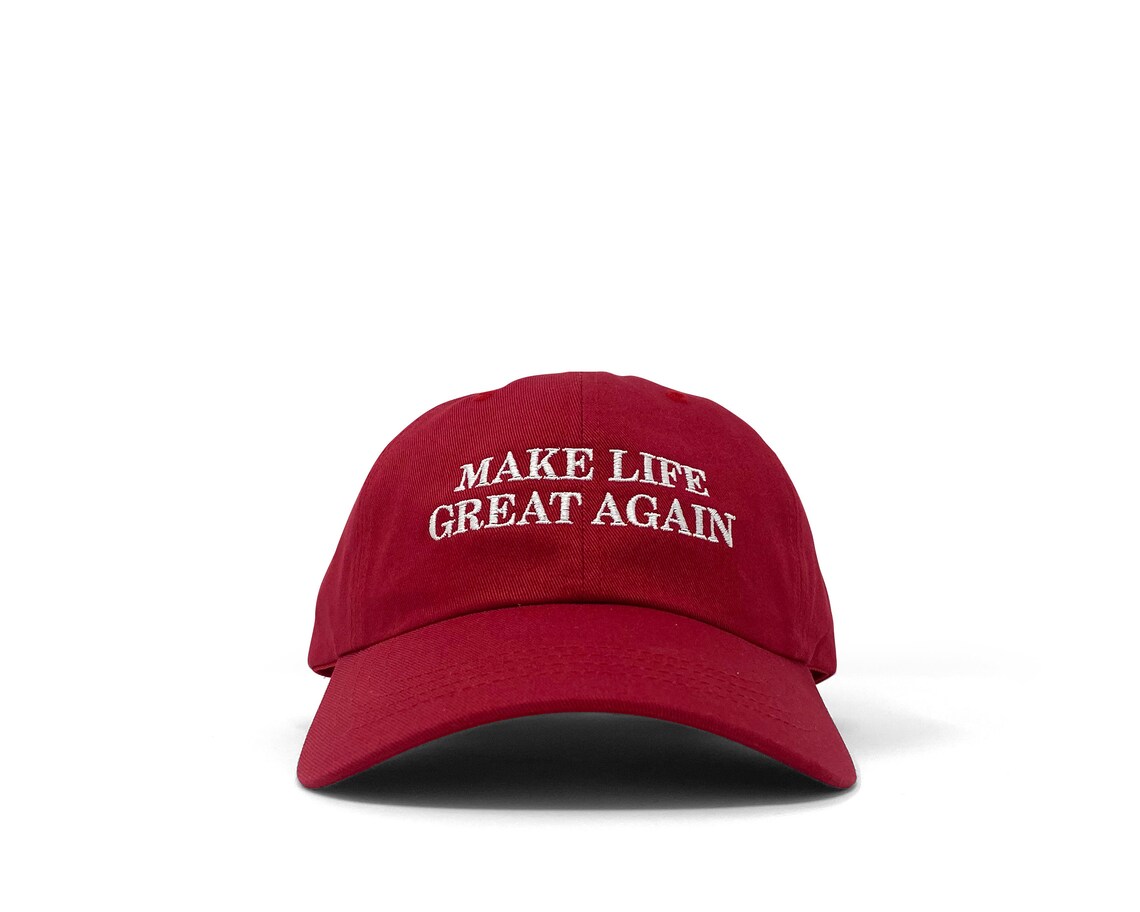 Make life great again / cotton twill hat | Etsy