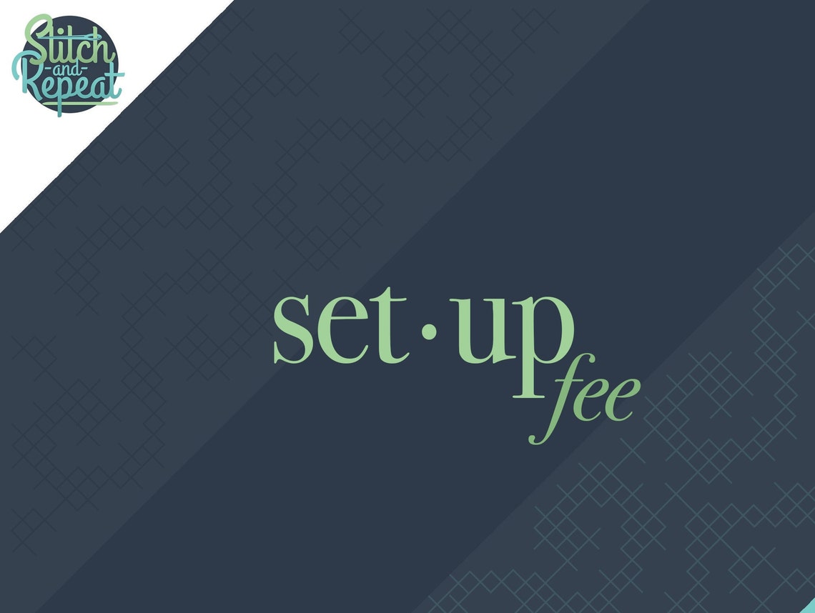 Set up Fee / Digitizing - Etsy