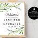 Green Leaves Welcome Sign Template, 16x20, 18x24, 20x30, 24x36, Instant ...