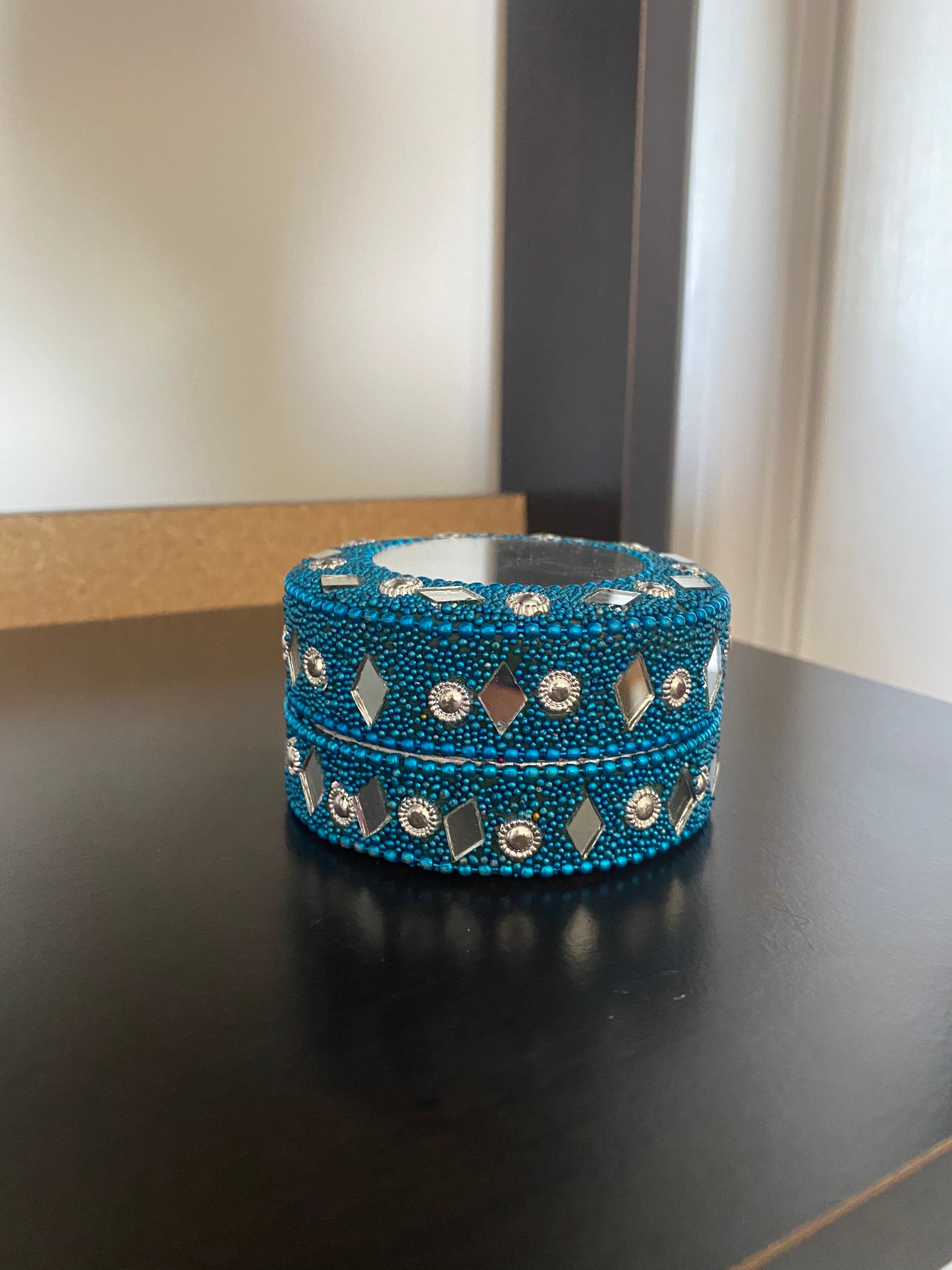 Mirrored Round Decorative Boxes - Etsy