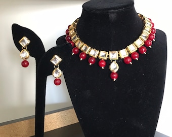 Red and Gold Jewelry | Etsy