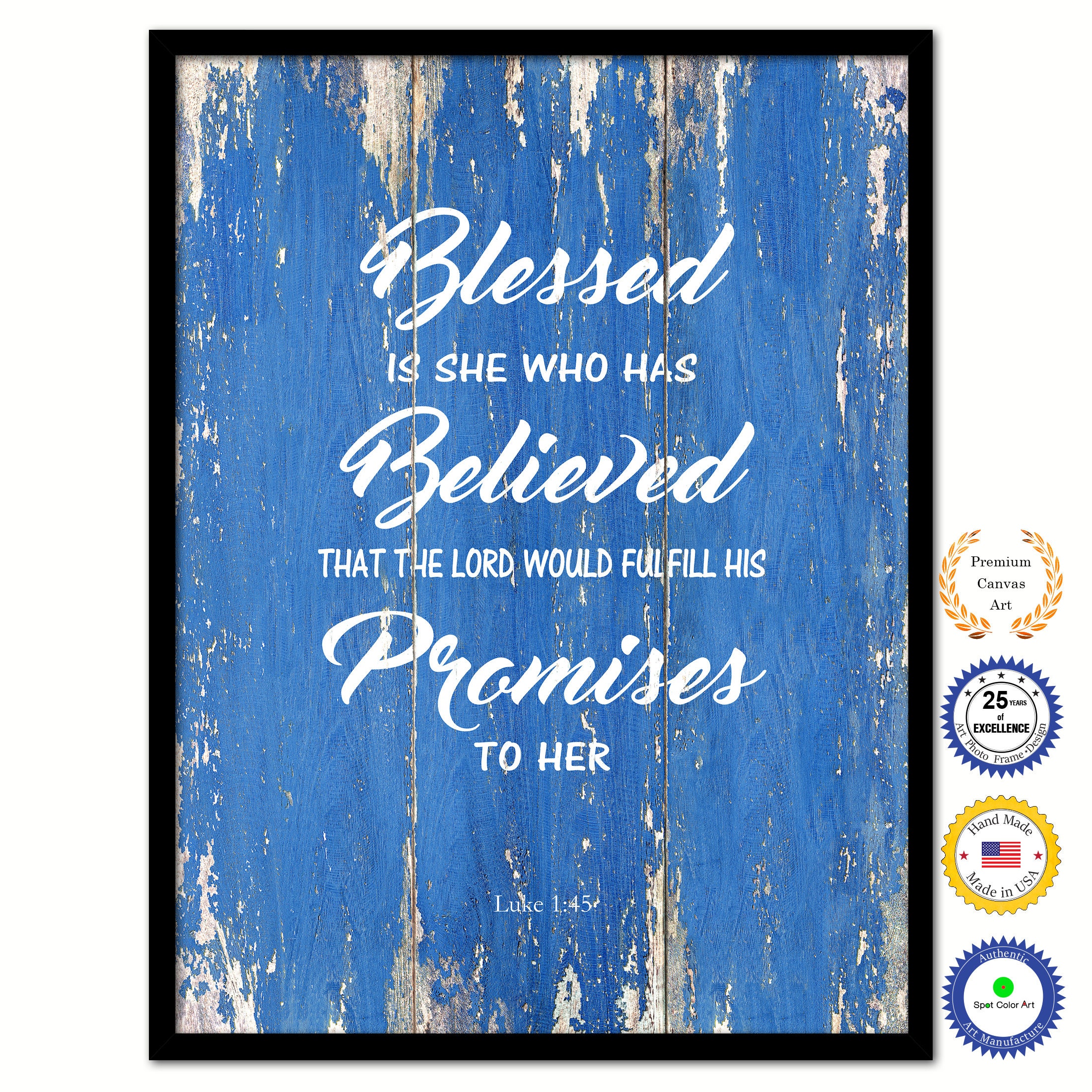 Blessed Is She Who Has Believed That The Lord Would Fulfill | Etsy