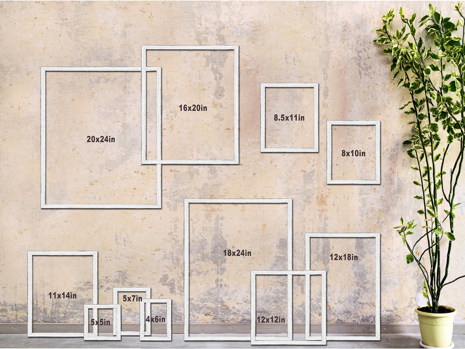 White Wood Frame Signature Frames Perfect Modern Contemporary - Etsy