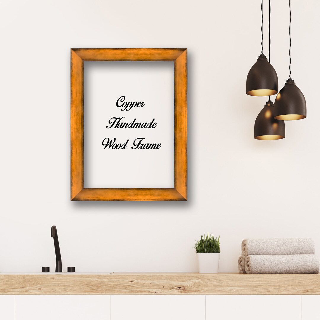 Copper Wood Frame Perfect for Picture Photo Poster Wedding Art Decor ...