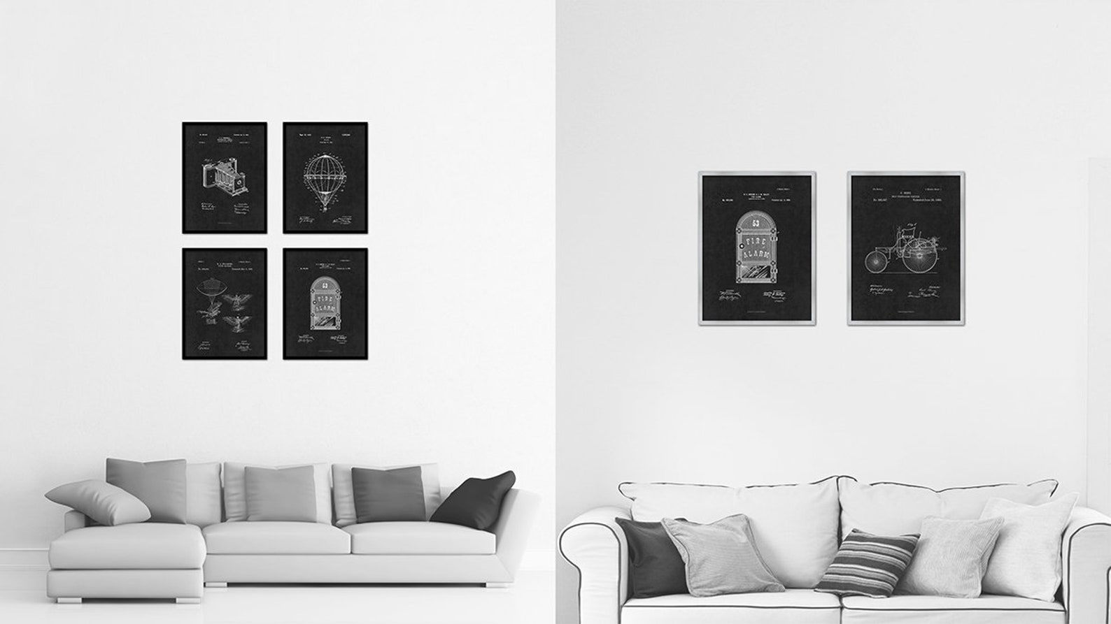 1899 Firefighter Fire Alarm Vintage Patent Artwork Framed - Etsy