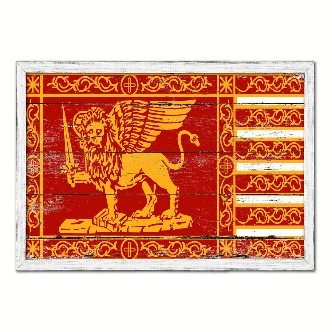 Republic of Venice City Italy Country Flag Canvas Print Home Decor Wall ...