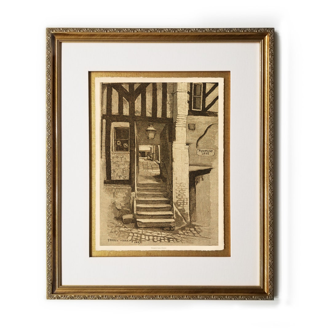 Old French Europe Illustration Book Print Frames "pierpoint Lane ...