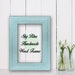 Aqua Sky Wood Frame Shabby Chic Home Decor Custom Frame Great for ...