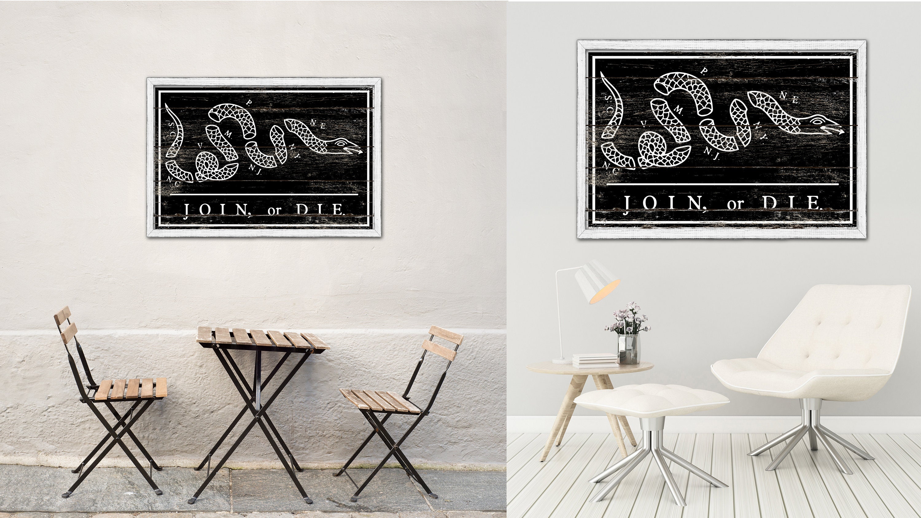 US Join or Die Snake Colonial Revolutionary War Black Military Flag ...