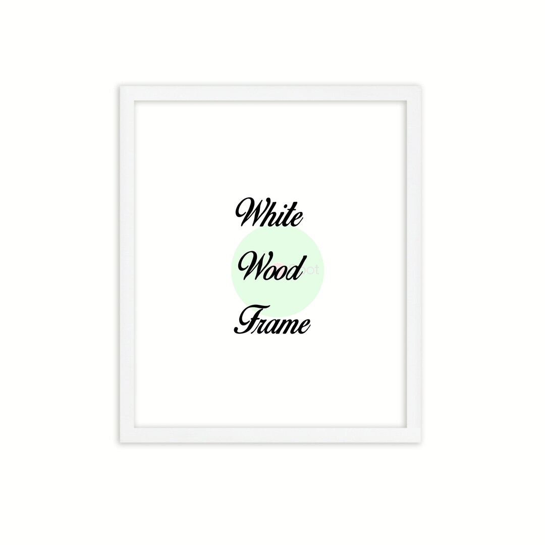 White Wood Frame Signature Frames Perfect Modern Contemporary Photo Art ...