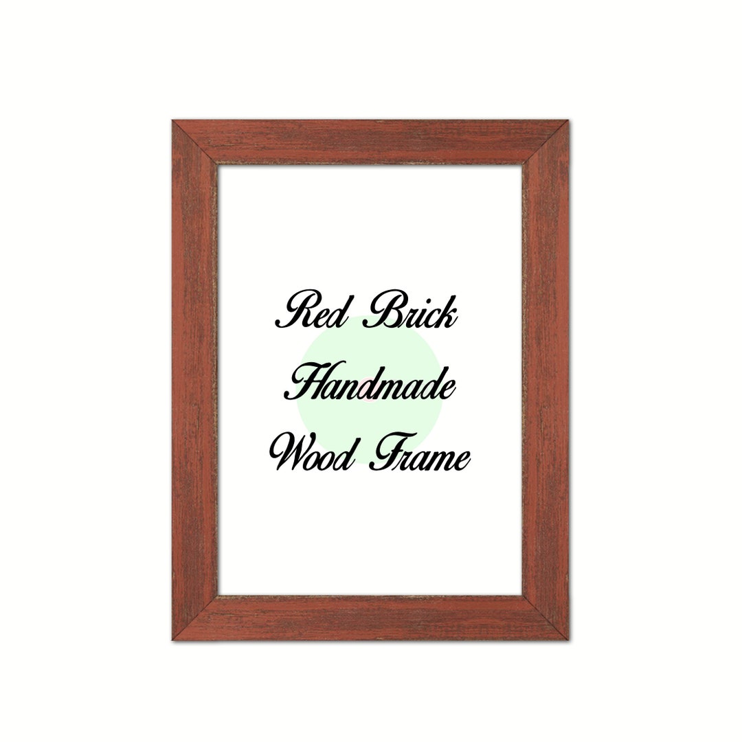 Red Brick Wood Frame, Wholesale, Farmhouse, Shabby Chic, Distressed ...