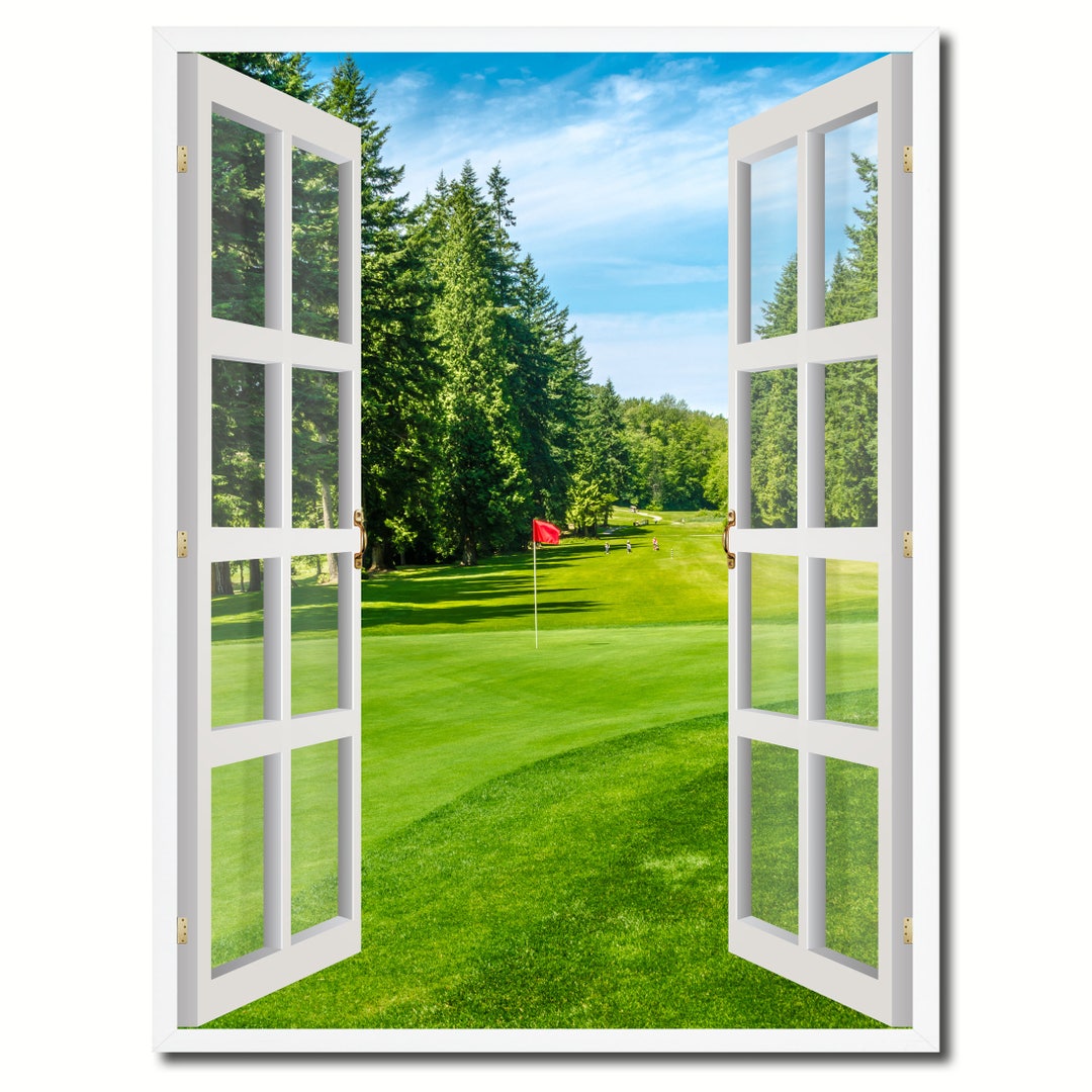 Vancouver Canada Golf Course Picture French Window Framed Art - Etsy