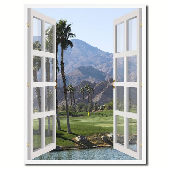 Palm Springs California West Golf Course Picture French Window - Etsy