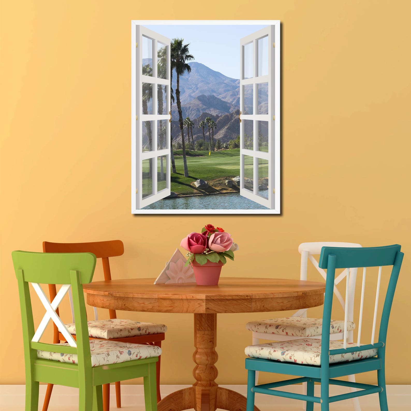 Palm Springs California West Golf Course Picture French Window - Etsy