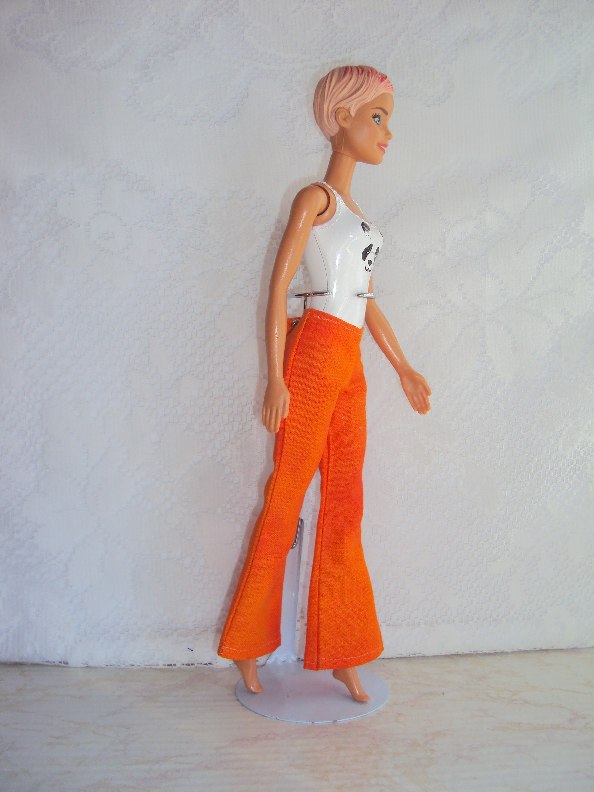 Choose one pair yellow or orange Barbie bell bottom pants | Etsy