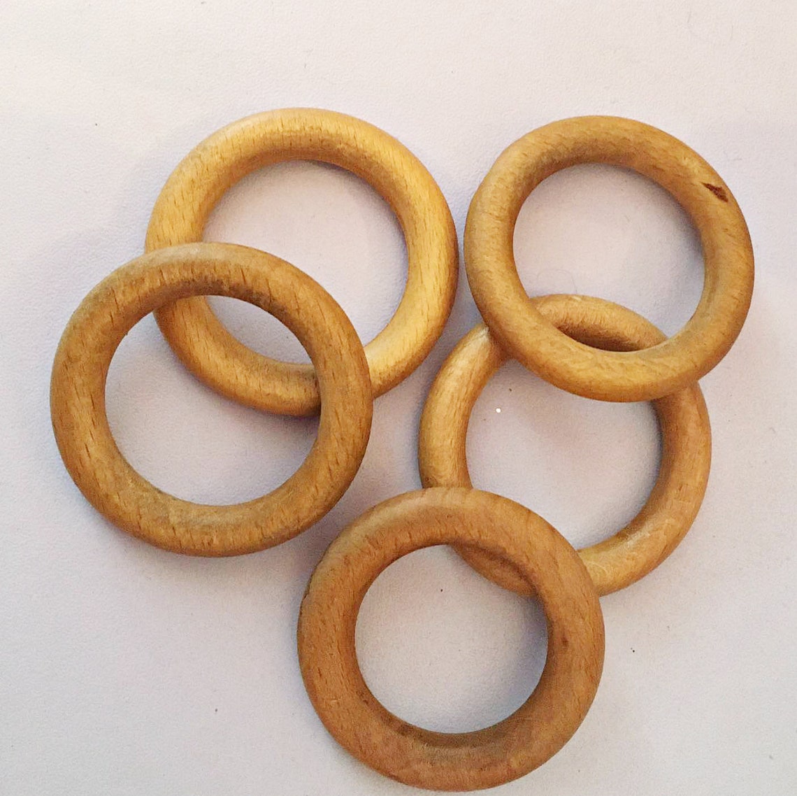 Beech Wooden Toy Ring / Unfinished Organic Natural Wooden | Etsy