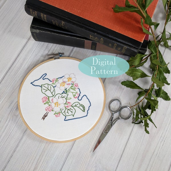 Michigan Embroidery - Etsy