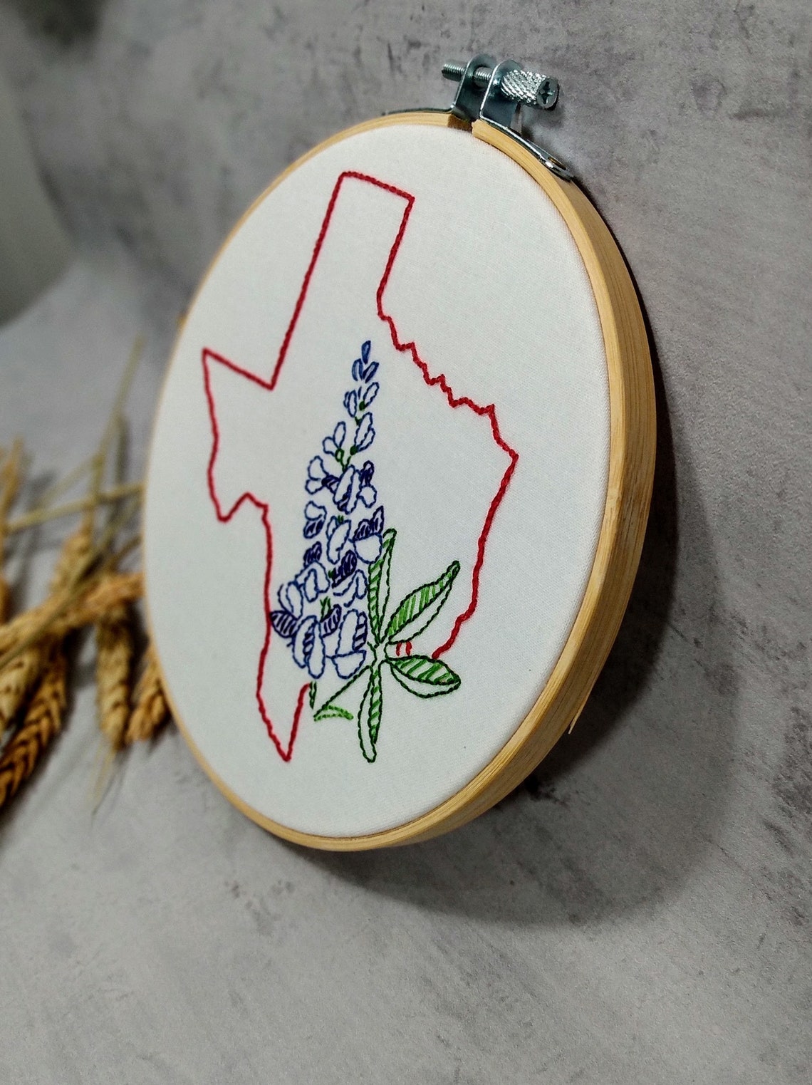 Digital Hand Embroidery Pattern I State of Texas Outline With - Etsy