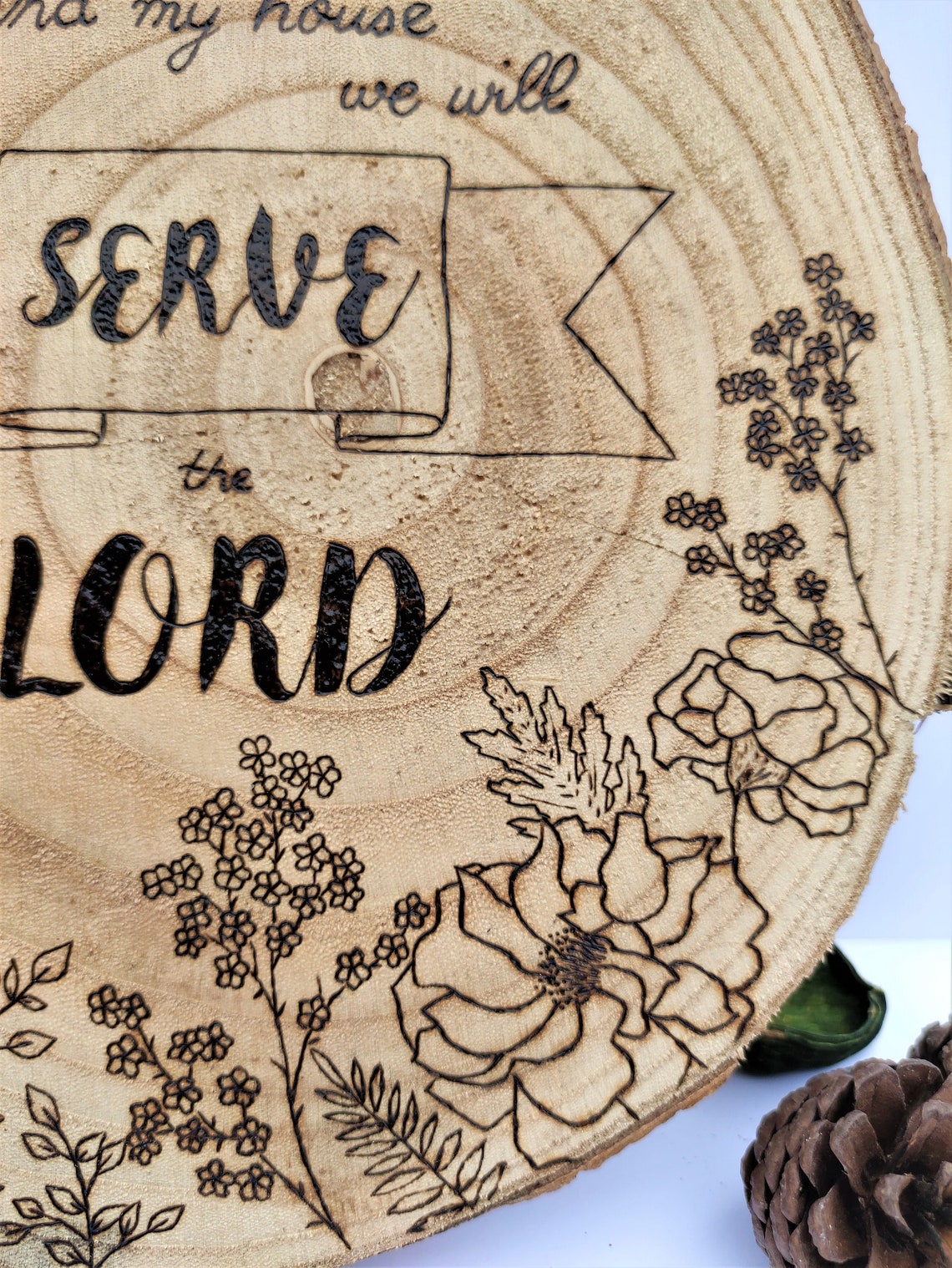 Bible Verse Wood Burned Wall Art Pyrography Verse of Encouragement ...