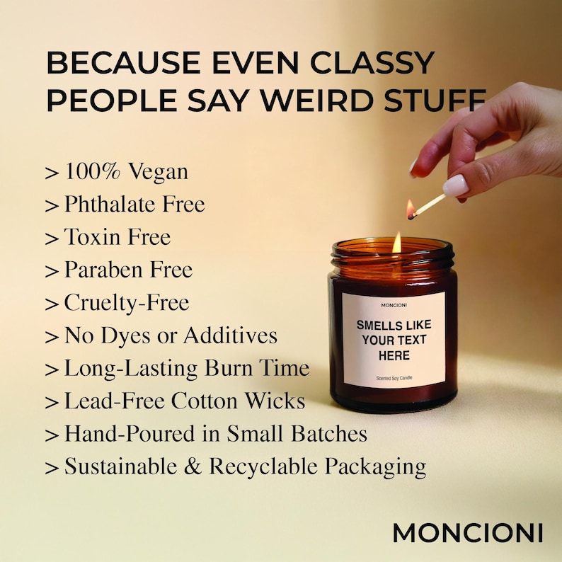 Smells Like Custom Candle, Christmas, Personalized Gifts, Cooperate ...