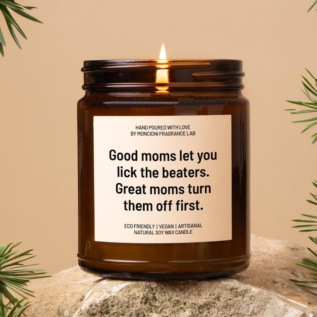 Funny Mom Candle Good Moms Scented Soy Candle - Hilarious Mother's Day ...