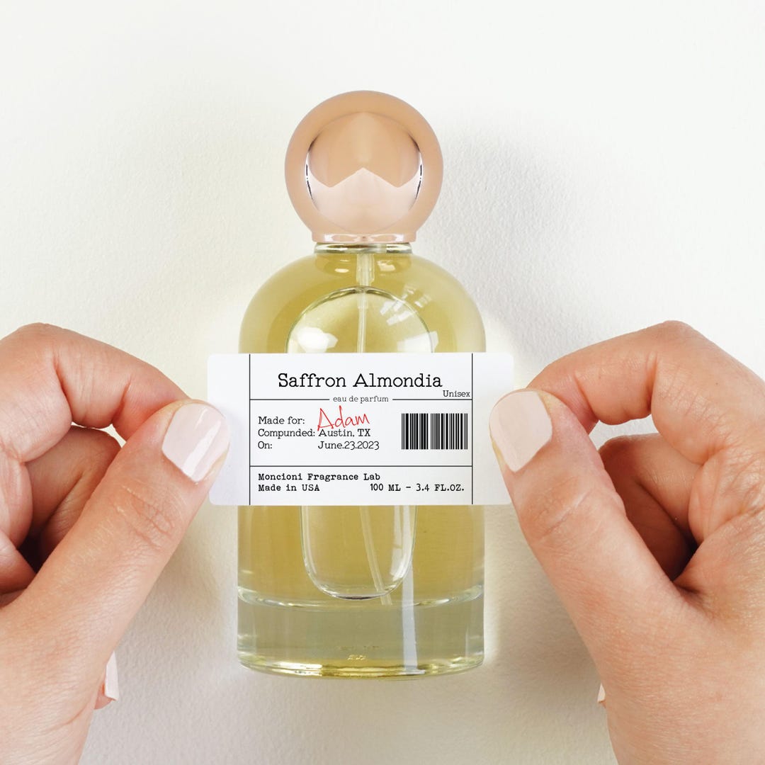 Handcrafted Perfume for Women, Men and Unisex, With Name Customization ...