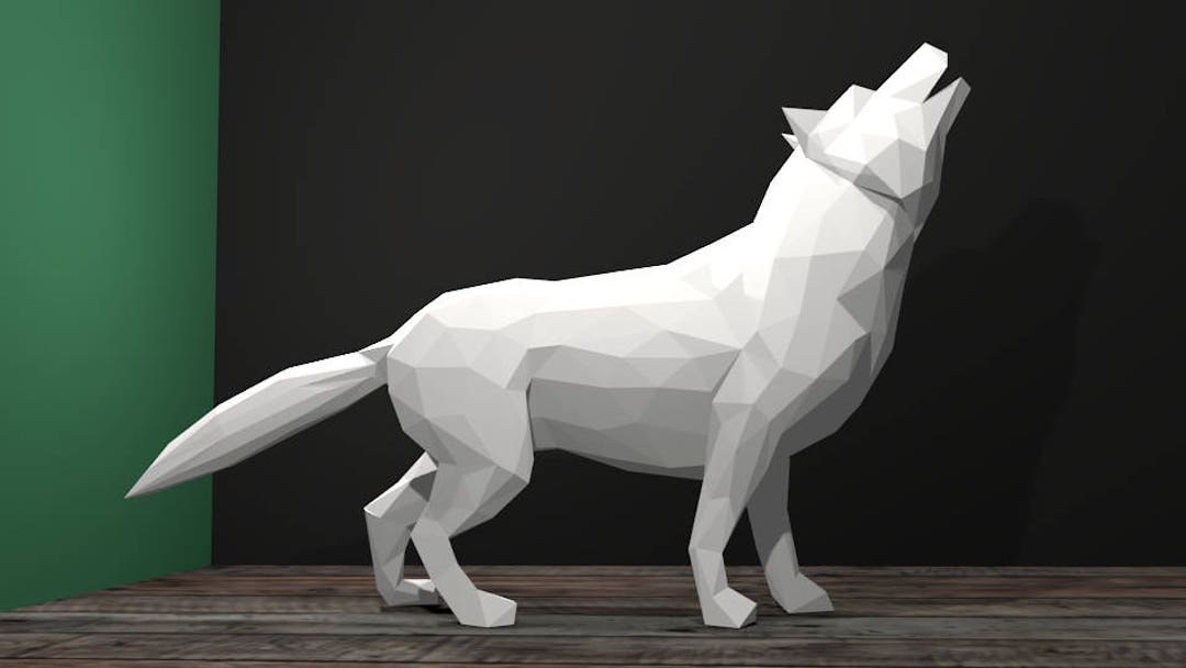 WOLF HOWLING in Paper to Assemble Yourself // Creative Leisure ...